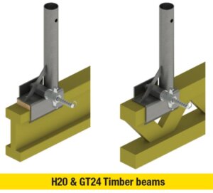 TSS Alumin Beam Foot & Timber Beam Foot – H20 & GT24 Timber beams – TSS